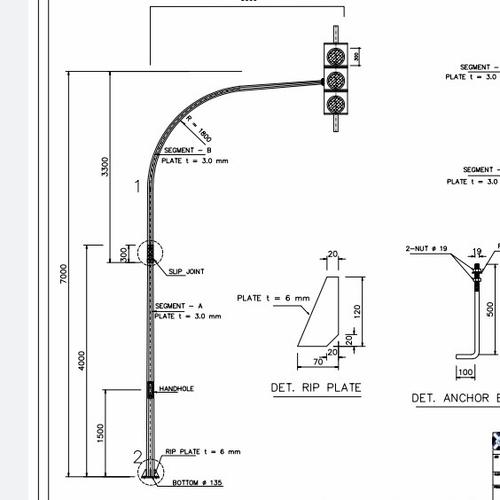 Jual Tiang Lampu Traffic Parabola 7 Meter Tiang Lampu Merah - Jakarta ...