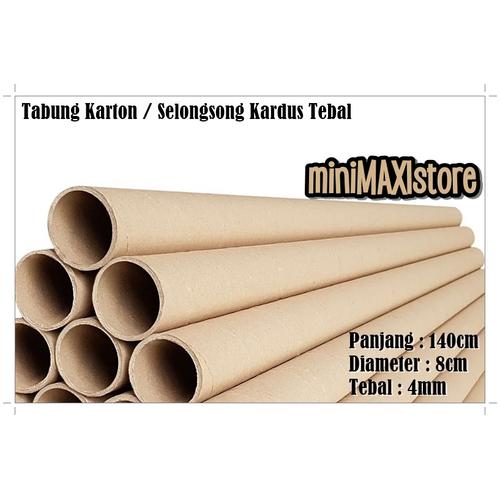 Jual Tabung Karton / Selongsong Kardus / Cardboard Tube 140cm - 8cm ...