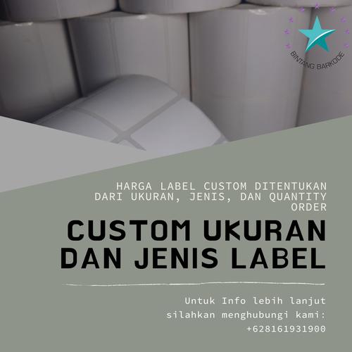 Jual Custom label barcode berbagai jenis dan ukuran - Jakarta Utara ...