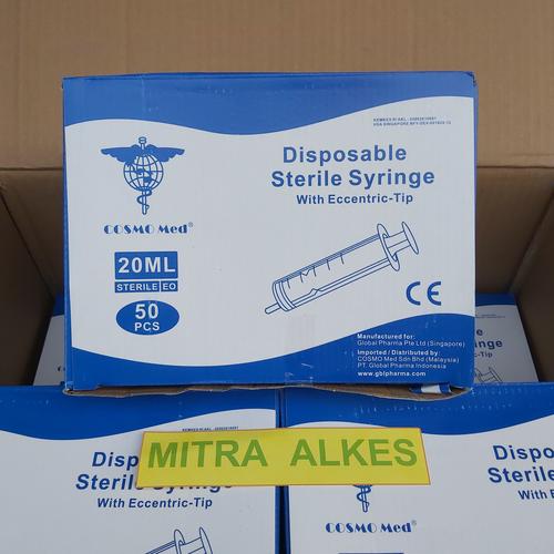 Jual Syringe 20cc 20 cc Cosmo Med. Disposable Sterile Siringe 20ml 20 ...