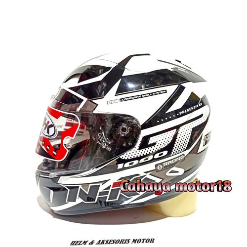 Jual Helm Nhk gp 1000 motif star putih silver - M - Kota Tangerang ...
