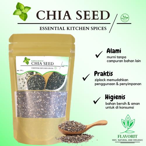 Jual Biji Cia Chia Seed Organik Seeds Organic Rempah Makanan Pokok ...