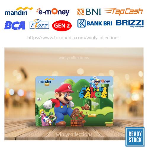 Jual KARTU EMONEY MANDIRI BCA BNI BRI Anime Game Mario Bros Animasi ...