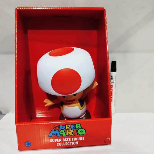 Jual mainan vinyl figure super mario bros toad super size vinyl ...