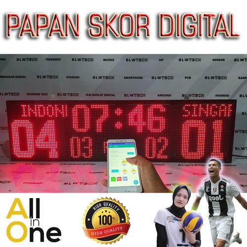 Jual PAPAN SKOR DIGITAL All in One, Futsal,basket,voli dll. Indoor ...