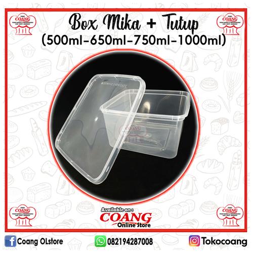 Jual BOX MICA + TUTUP 750 ML @ 5 SET - Kota Makassar - Toko Coang ...