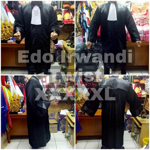 Jual Toga Advokat Pengacara dan Jaksa bahan Twist Ukuran XXXXXL Besar ...