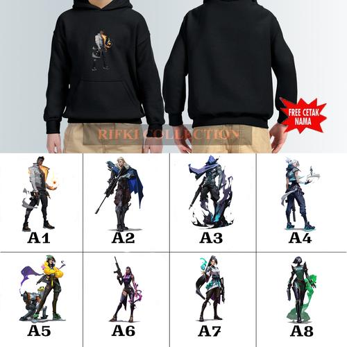 Jual jaket valorant agent sova,omen,jett / sweater hoodie valorant ...