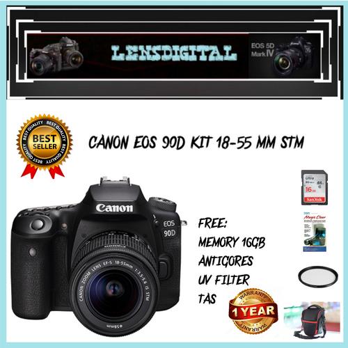 Jual CANON EOS 90D KIT 18-55MM IS STM CAMERA DSLR - PAKET STANDAR ...