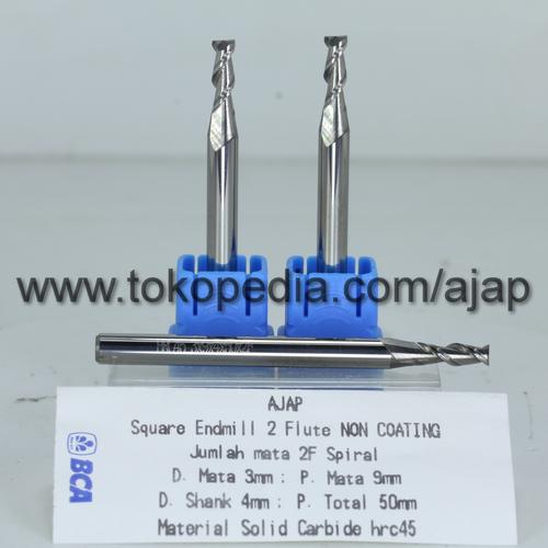 Jual ENDMILL 2F 3mm upcut HRC45 CARBIDE CNC ROUTER BITS ALUMINIUM KAYU ...