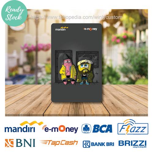 Jual KARTU EMONEY MANDIRI BCA BNI BRI Kartun SpongeBob Patrick - 1 SISI ...