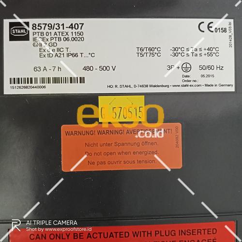 Jual STAHL 8579/31-407 WALL-MOUNTING SOCKETS 63 A SERIES 8579/31 ...