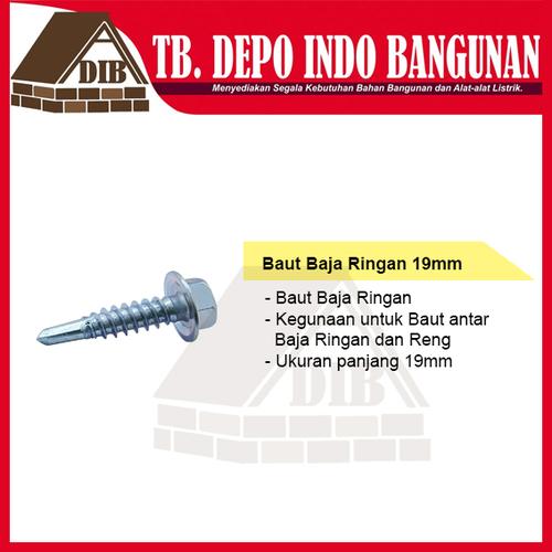 Jual BAUT ROOFING 19 BAJA RINGAN SEKRUP RUMPING 19MM - Kota Bekasi ...