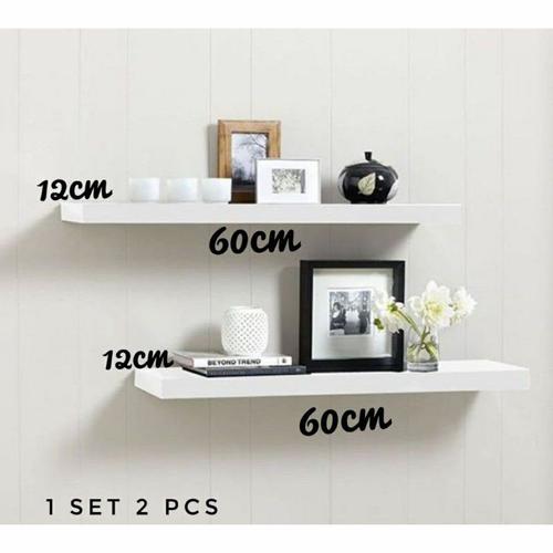 Jual rak ambalan dinding 60 x 12 x 2 ( 2 pcs) - Hitam - Kab. Tegal ...