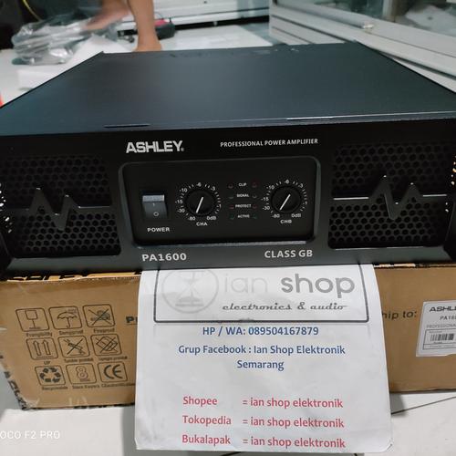 Jual Power Amplifier Ashley PA1600 PA 1600 Original Kelas GB 2x1600 ...