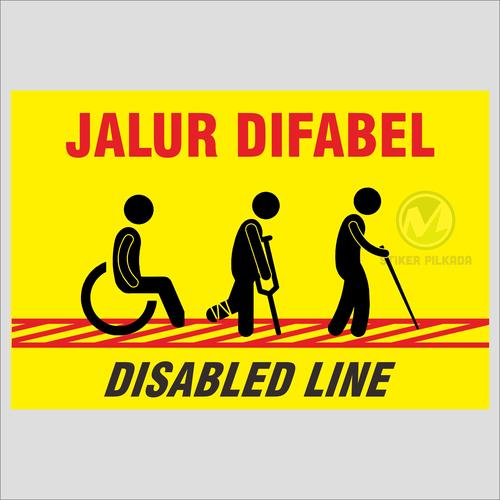 Jual stiker vinyl jalur difabel - 20x30cm - Kota Tangerang Selatan ...