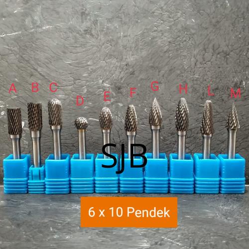 Jual Mata cuner 6mm x 10mm pendek Mata tuner Mata bor cun rotary ...
