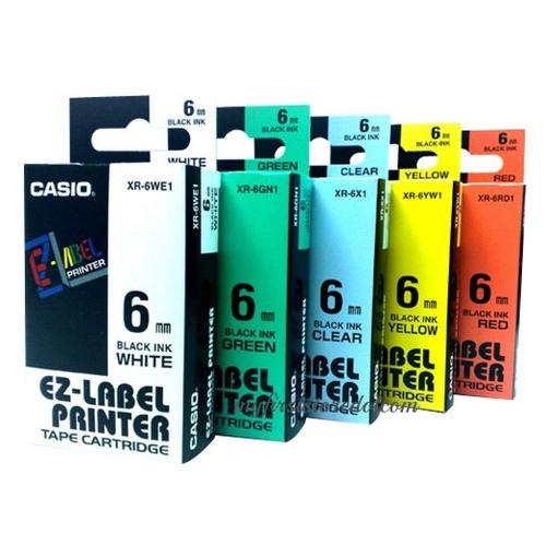 Jual Pita / EZ Label Printer Casio 6mm / Tape Cartridge Refill Isi ...