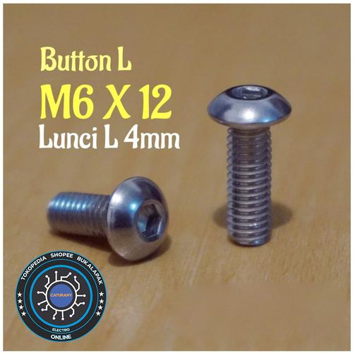 Jual Baut Button L M6 x 12 kepala payung sus304 stainless bolt 6 x 12 - Kota Surabaya - Caturahy ...