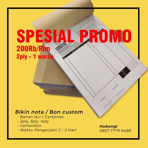 Jual CETAK NOTA 1 RIM 2 PLY / RANGKAP FORM SURAT JALAN INVOICE TANDA ...