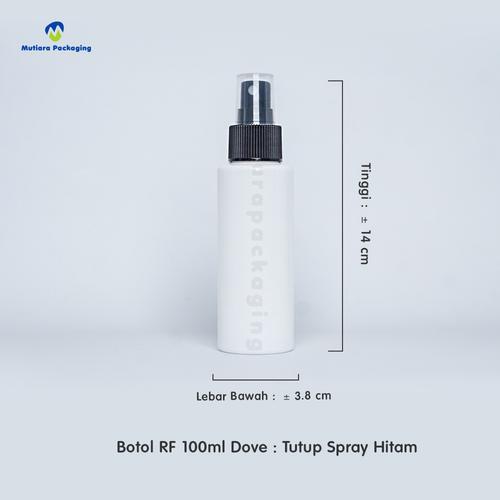 Jual Botol RF Spray 100ml Dove Tutup Hitam / Pet RF 100ml Putih Dove ...