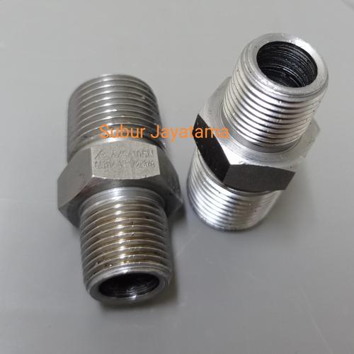 Jual Double Nepel Reducer Besi A105 3000 Psi NPT 1/2 x 3/8 " inchi ...