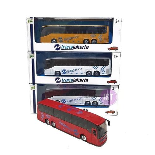 Jual Mainan Bus Transjakarta Besi - Busway Transjakarta Die Cast ...