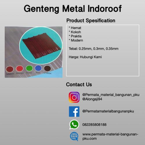 Jual GENTNG METAL INDOROOF / FH ROOF WARNA DAN KULIT JERUK - 0,25mm(s ...