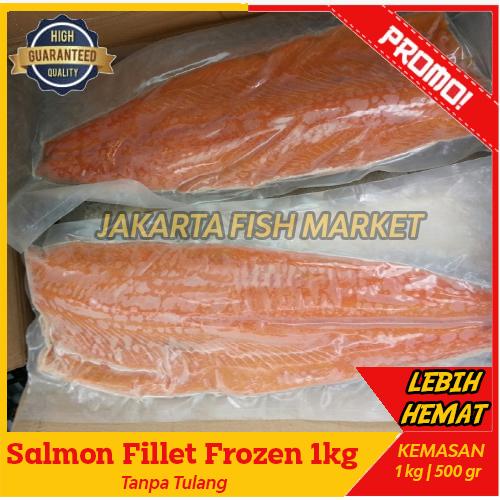Jual Ikan Salmon Fillet Beku - Frozen 1 kg - 500 gram - Jakarta Utara ...