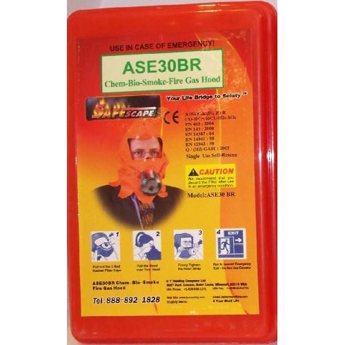 Jual Mask ASE30BR Chemical Biological Gas Fire Escape Smoke Hood ...