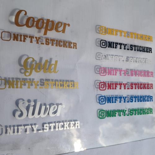 Jual CUSTOM STIKER CUTTING ORACAL, REFLECTIVE, STICKER SATUAN, NAMA ...