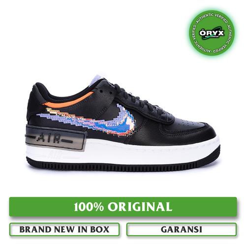 Jual Nike Air Force 1 Shadow SE Pixel Swoosh / 8 Bit Black / Hyper ...