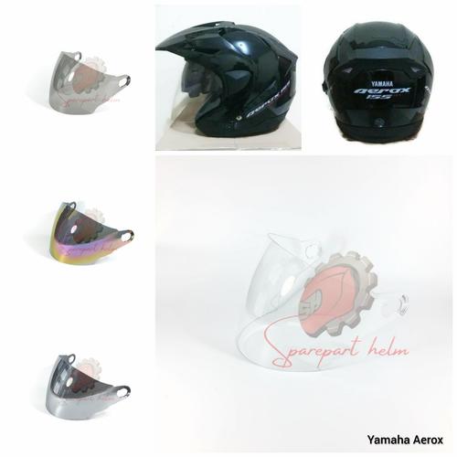 Jual Kaca helm Yamaha Aerox Visor helm Yamaha Aerox - Black Smoke ...