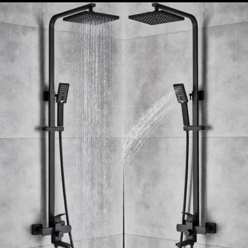 Jual SHOWER TIANG SET MODEL TOTO WASSER BLACK/SHOWER COLUMN 3 WAY HITAM ...