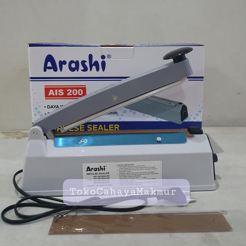 Promo Impulse Sealer 20cm AIS 200 Arashi / Alat Press Plastik /Mesin ...
