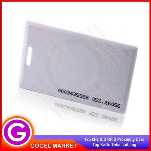 Jual 125 kHz UID RFID Proximity Card Kartu Access Door Control Tebal lubang - Kota Tangerang ...