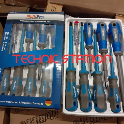 Jual OBENG LISTRIK SET HEAVY DUTY MULTIPRO 7PCS ELETRICAL SCREWDRIVER ...