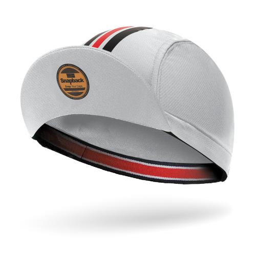 Promo Snapback Topi Sepeda Dewasa SNPBCK Putih Strip Hitam Merah ...