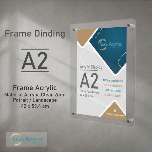 Jual FRAME / BINGKAI / DISPLAY POSTER AKRILIK BERKUALITAS UKURAN A2 ...
