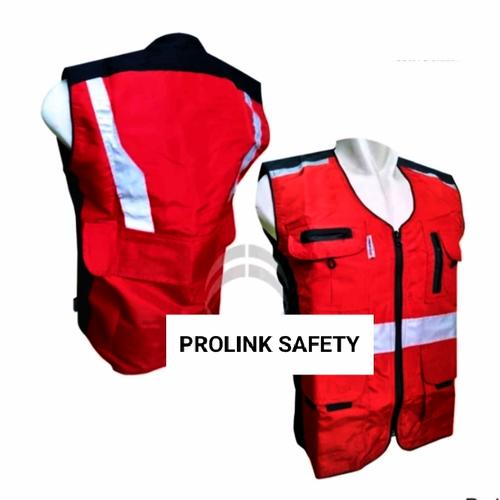 Jual ROMPI SAFETY MERAH HSE BAHAN TASLAN BERLOGO K3 BENDERA - Biru Muda ...
