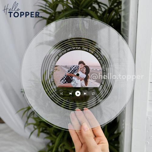 Jual Custom Akrilik Song Plaque Album Cover Poster Vinyl Style | Gift ...