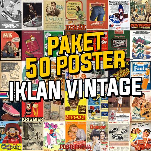 Jual [50 PCS] POSTER IKLAN JADUL VINTAGE RETRO SERIES - IKLAN#2, A4 SIAP TEMPEL - Kota Denpasar ...