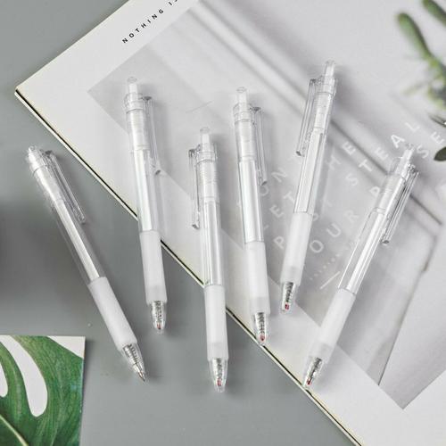 Jual Aesthetic Pen / Pen Warna Putih dengan Tinta Hitam - Kota ...