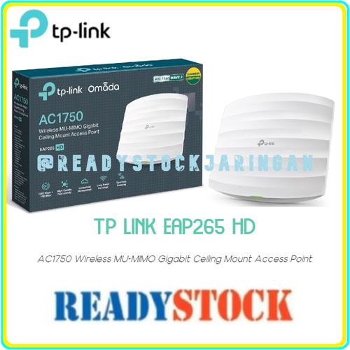 Jual TP LINK EAP-265 HD EAP265HD AC1750 MU-MIMO Gigabit Ceiling AP ...