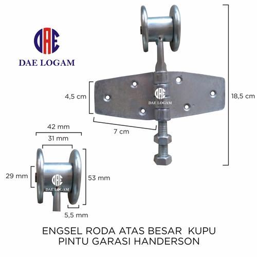 Jual Engsel Roda Atas Besar Kupu Pintu Garasi Handerson - Kab. Tegal ...
