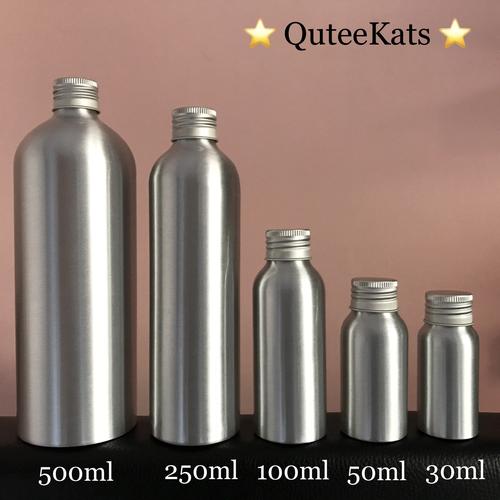 Jual Botol Aluminium Tutup Aluminium Ulir 30ml 50ml 100ml 250ml 500ml ...