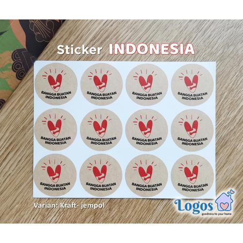 Jual Sticker 100% INDONESIA bangga buatan stiker label produk dalam ...