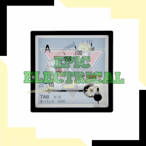 Jual Jual TAB Ampere Meter Analog 96x96 Via CT 200/5 A - Jakarta Pusat ...