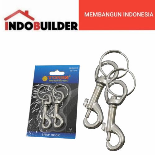 Jual TORA SNAP HOOK 3/8 + 1/2 INCH / SWIVEL HOOK GANTUNGAN KUNCI KAIT ...