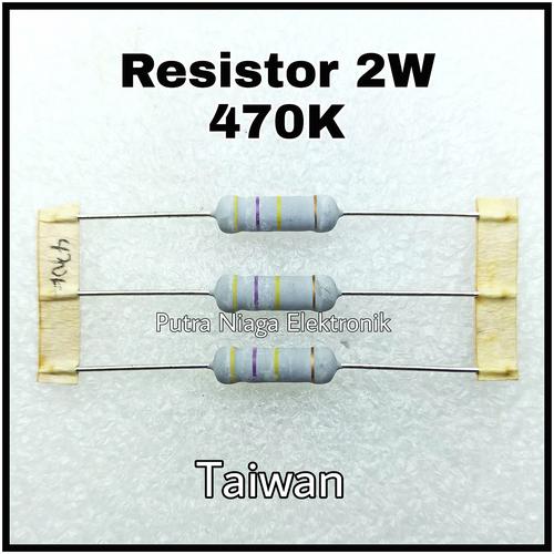 Jual Resistor 470K 2W Taiwan 470Kohm 2Watt 470 K 2 Watt - Kota Bandung ...